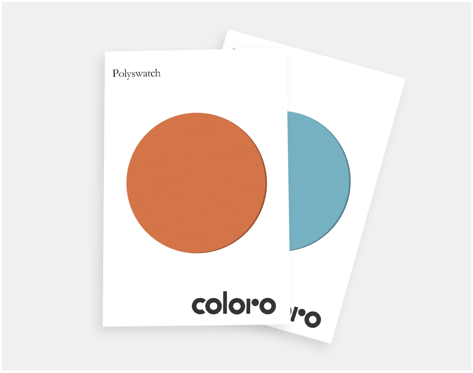 COLORO Polyswatch 色彩交流工具绦纶色卡单张 CPSPO - 千通彩色彩管理官网