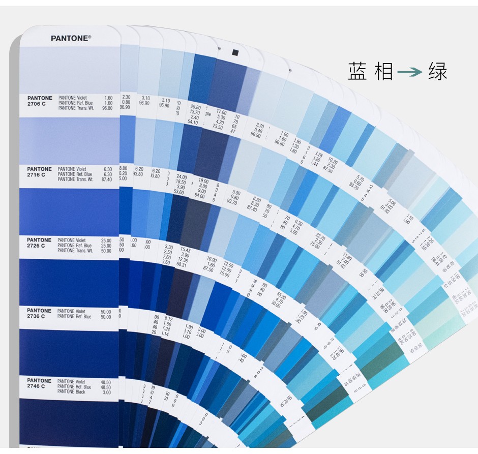 新版Pantone潘通配方指南国际标准通用 CU色卡 GP1601A - 千通彩色彩管理官网