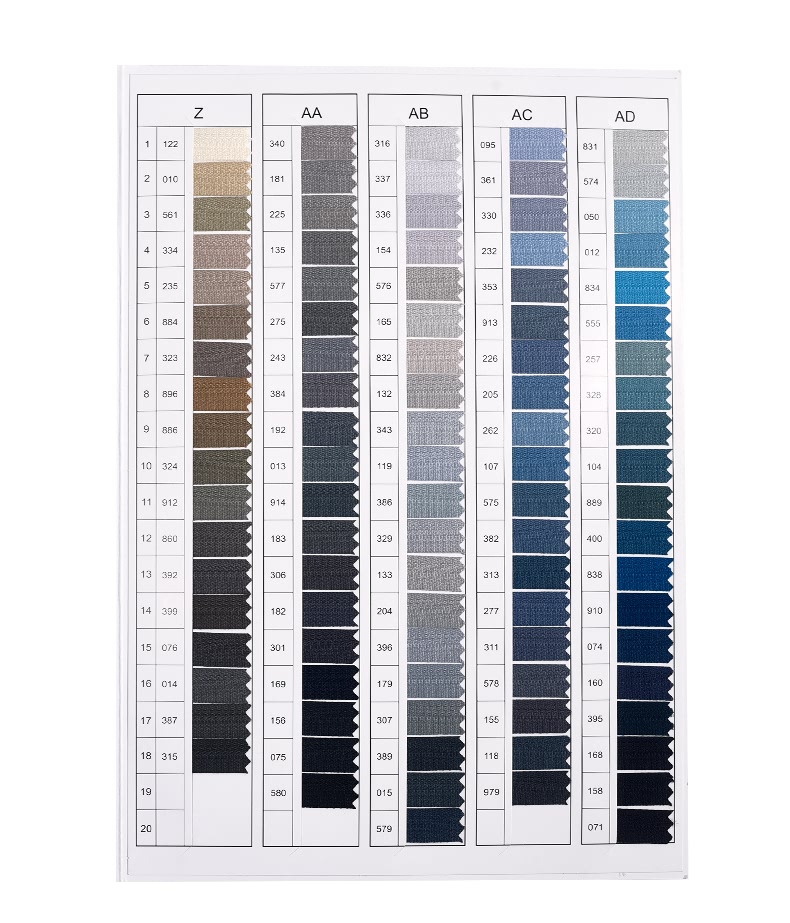 YKK吉田拉链色卡 YKK COLOR CARD YKK-01 - 千通彩色彩管理官网